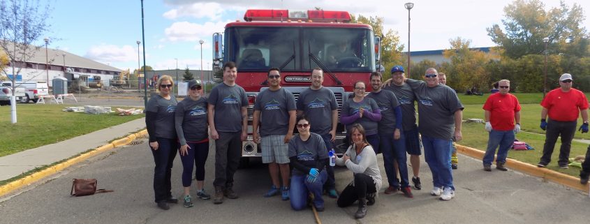 PRHP employees pull a fire truck for United Way! | Peace River Hydro ...
